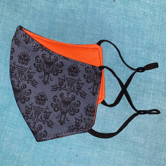 Accessories | Haunted Mansion Wallpaper Face Mask | Poshmark